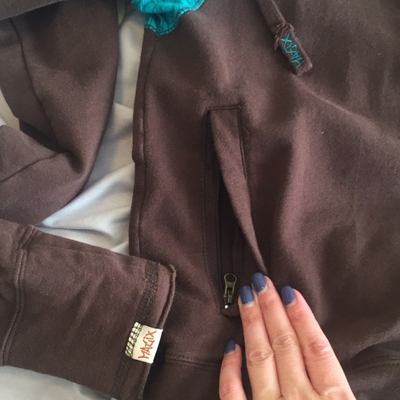 Matix | Tops | Matix Hoodie Brown Teal | Poshmark